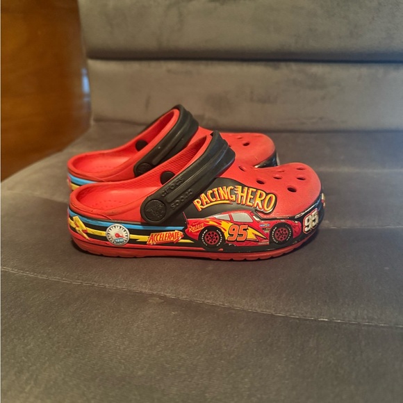 Shoes | Lightning Mcqueen Light Up Crocs Size C8 | Poshmark